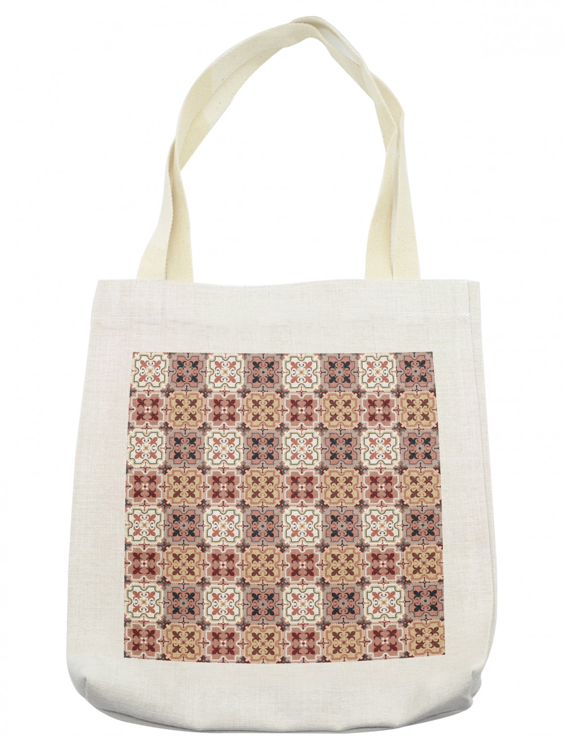 Quatrefoil Tote Bag, Vintage Style Patterns Tangled Clover Shapes ...