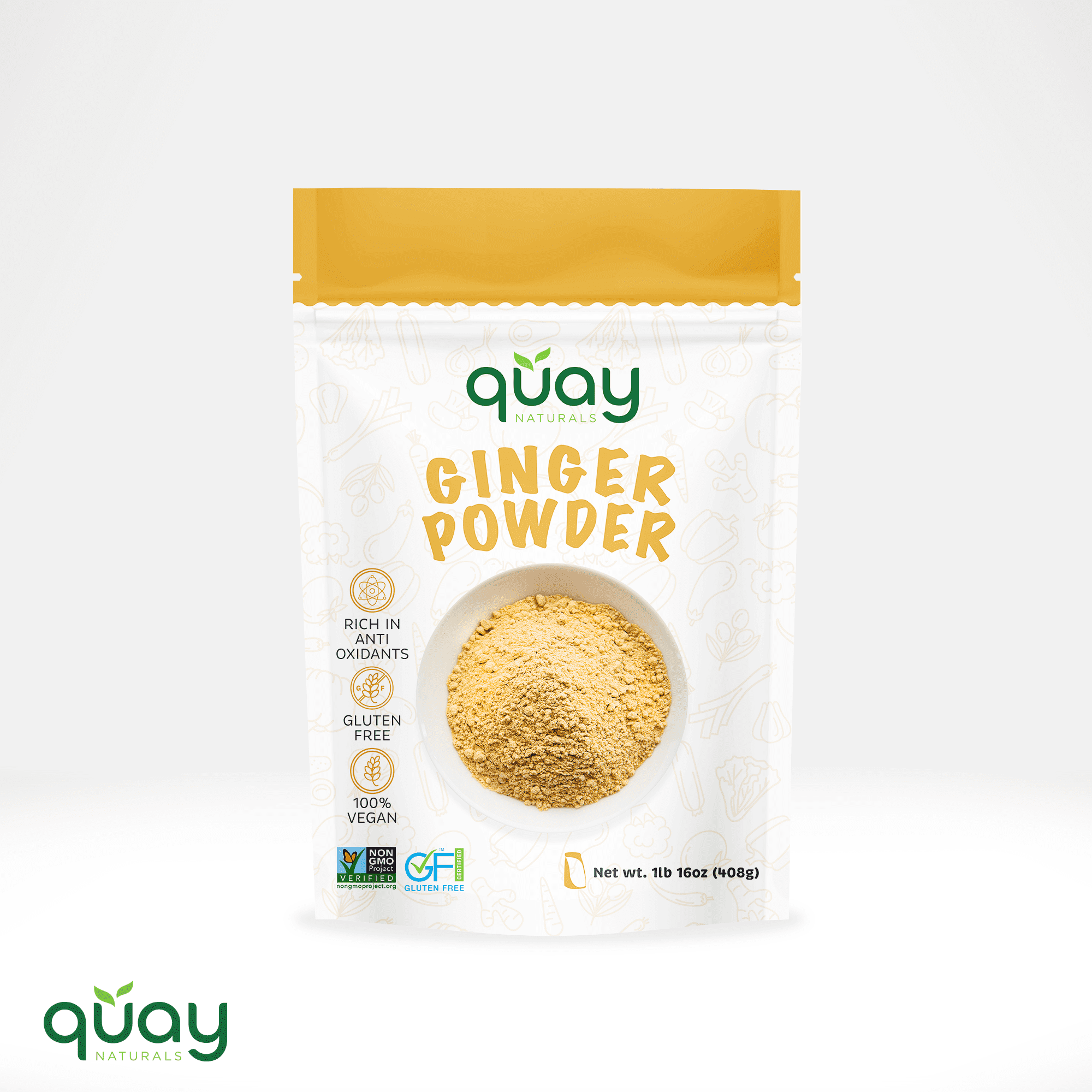 Quay Naturals Ginger Powder, 1 Pound | Highly Aromatic | Fine Loose ...
