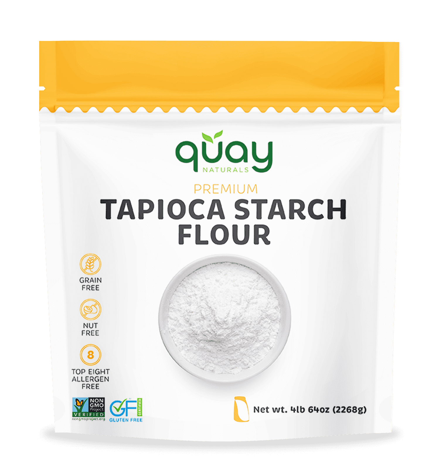 Quay Naturals Tapioca Flour, 4 lbs | Gluten Free, Non-GMO, 100% Yuca ...