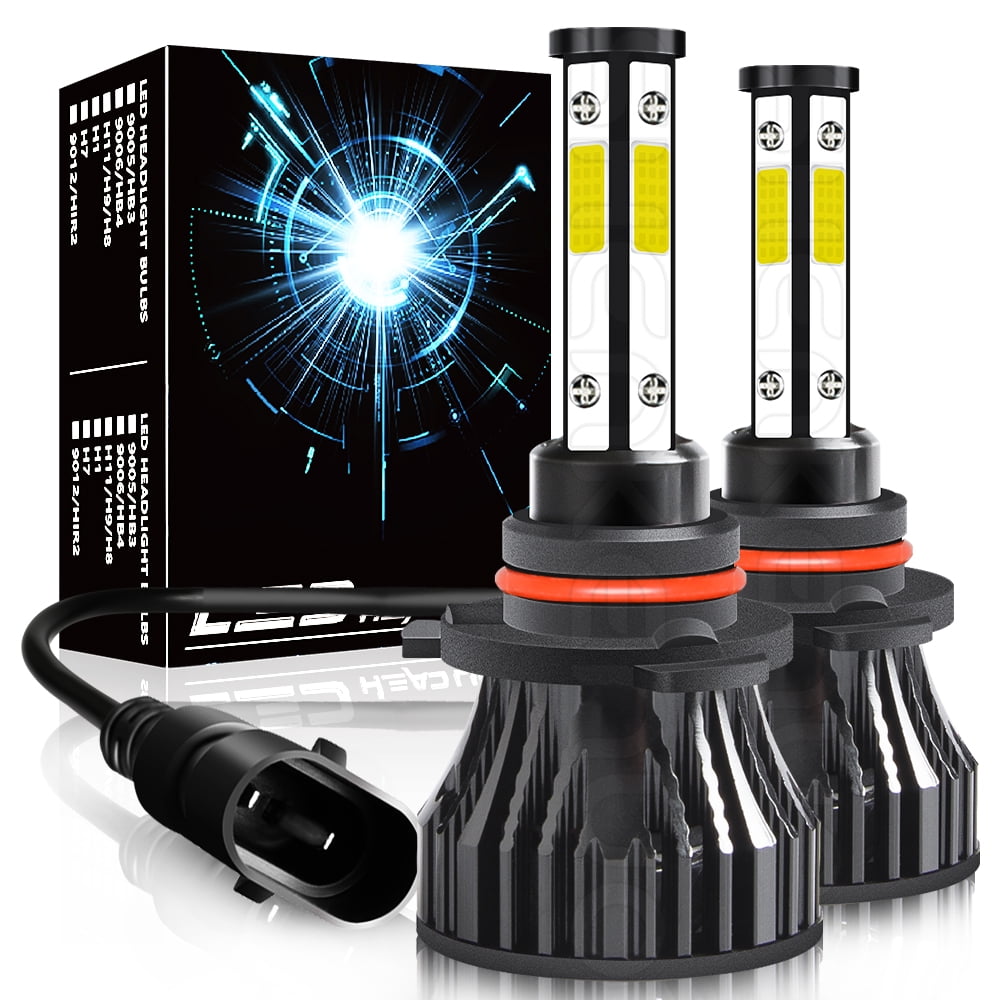 Quayub 12000lm HIR2 9012 LED Headlights Conversion Kits Bulbs, 6000K ...