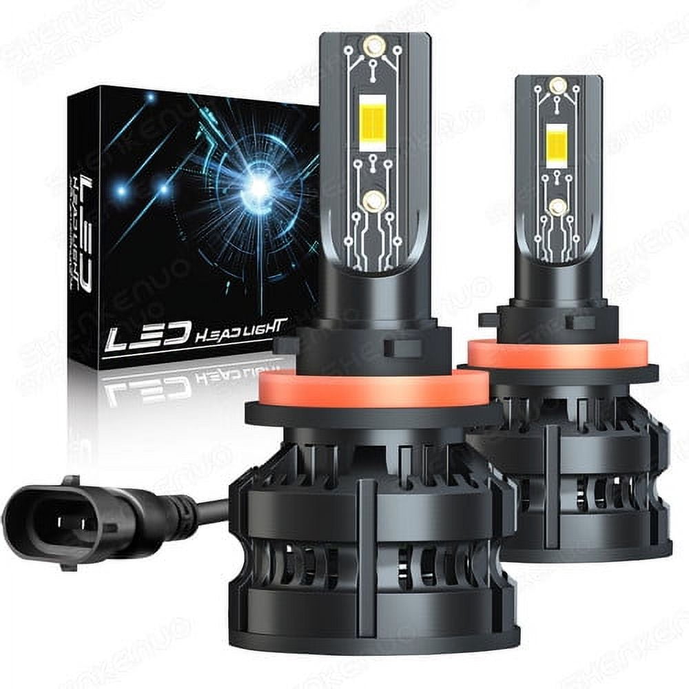 Quayub H11 Headlight Bulb, 20000LM 500% Brighter H8 H9 H11 LED ...
