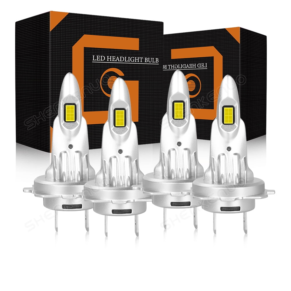Quayub H7 LED Headlight Hi/Lo Beam Bulbs Super Bright 6000K For ...