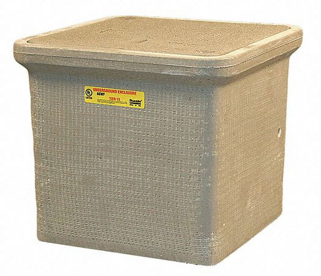 Quazite Underground Enclosure,8000 lb.,12"L,12"H PC1212Z80117 - Walmart.com