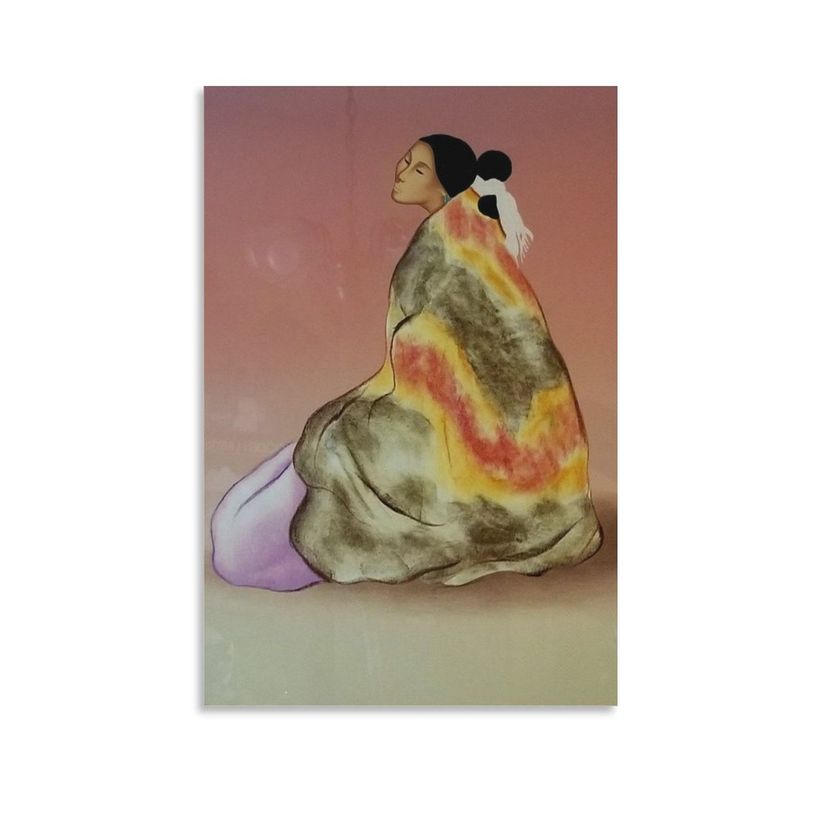 Que Bonita 2001 Lithograph Native American Woman by R.C. Gorman Artworks Canvas Poster Room ...