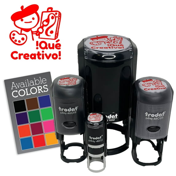 Que Creativo How Creative Artist Spanish Teacher Stamp Self-Inking ...