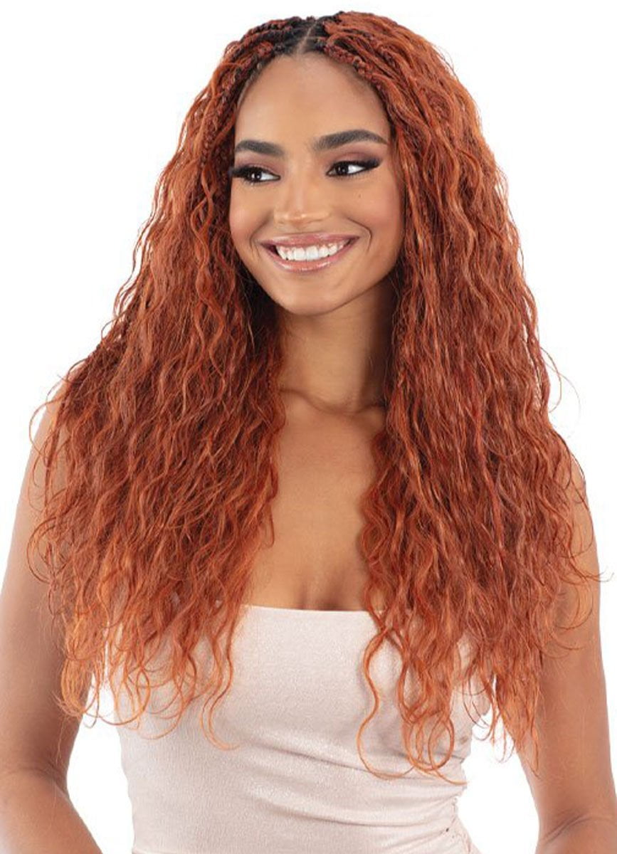 Que Milky Way Human Hair Mastermix Breezy Wavy Bulk 18" / Copper / 18 ...