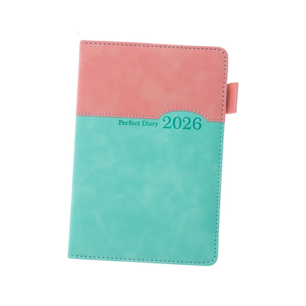 QueMer 2026 Day Planner 400 Pages Lined PU Academic Journal ...