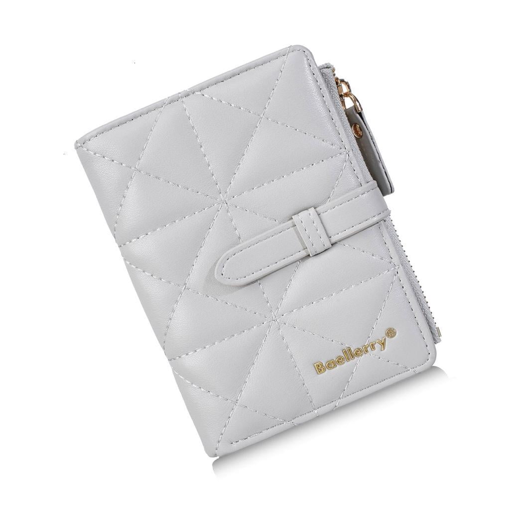 QueMer Secure Zippers Closure Short Wallet With Multiple Card Slots ...