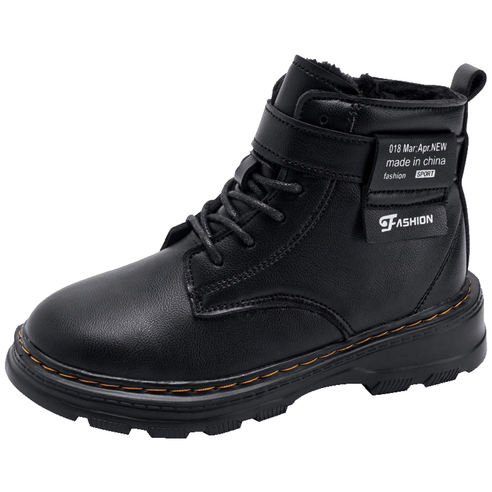 Quealent Boys Fashion Boots High Top Sneakers Faux Leather (toddller ...
