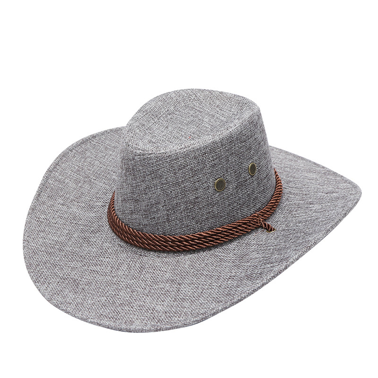 Quealent Foam Cowboy Hat Summer Western Fashion Cowboy Sun Hat Wide ...