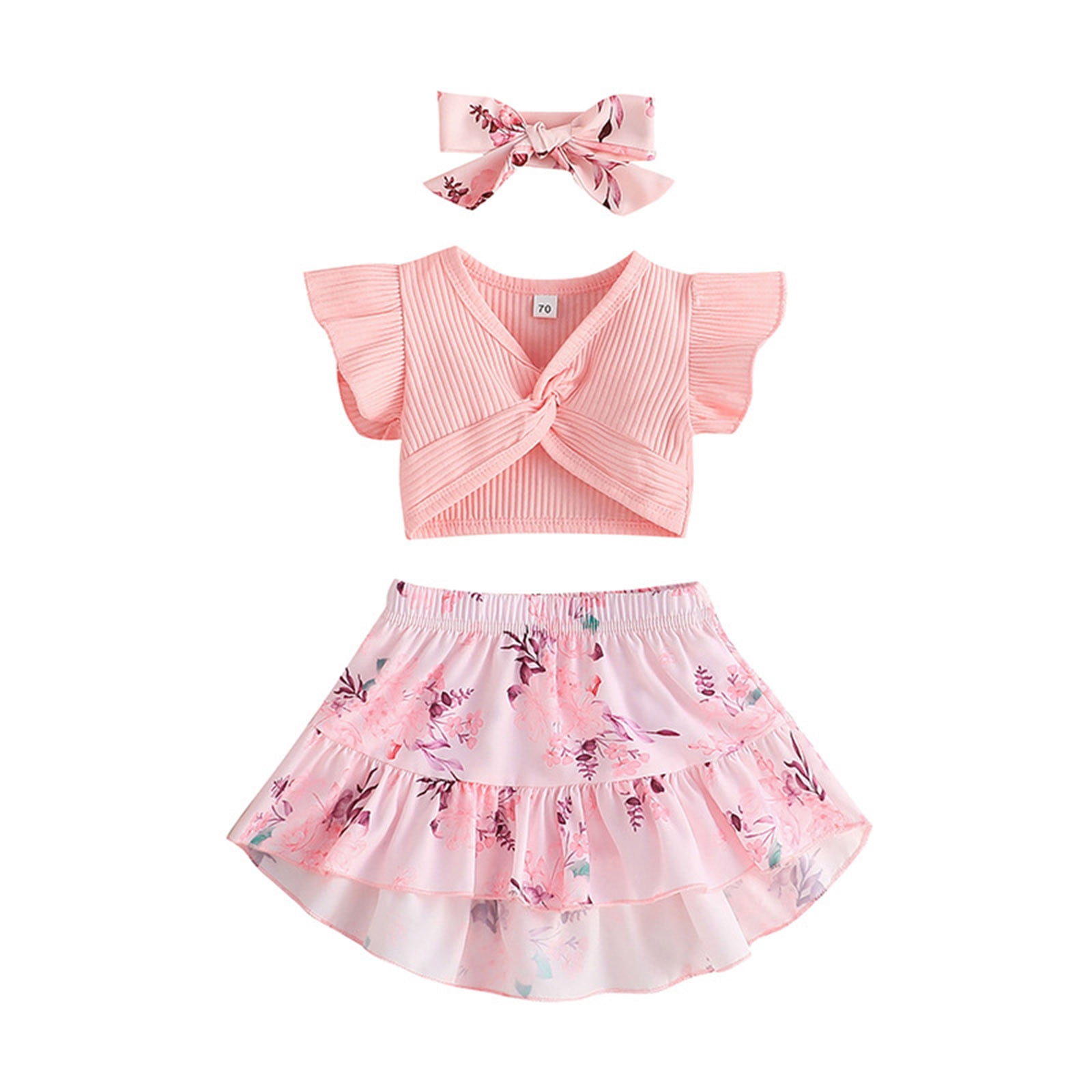 Quealent Girl Summer Clothes 2024 Fashion Baby Girl Summer Clothes Cute ...