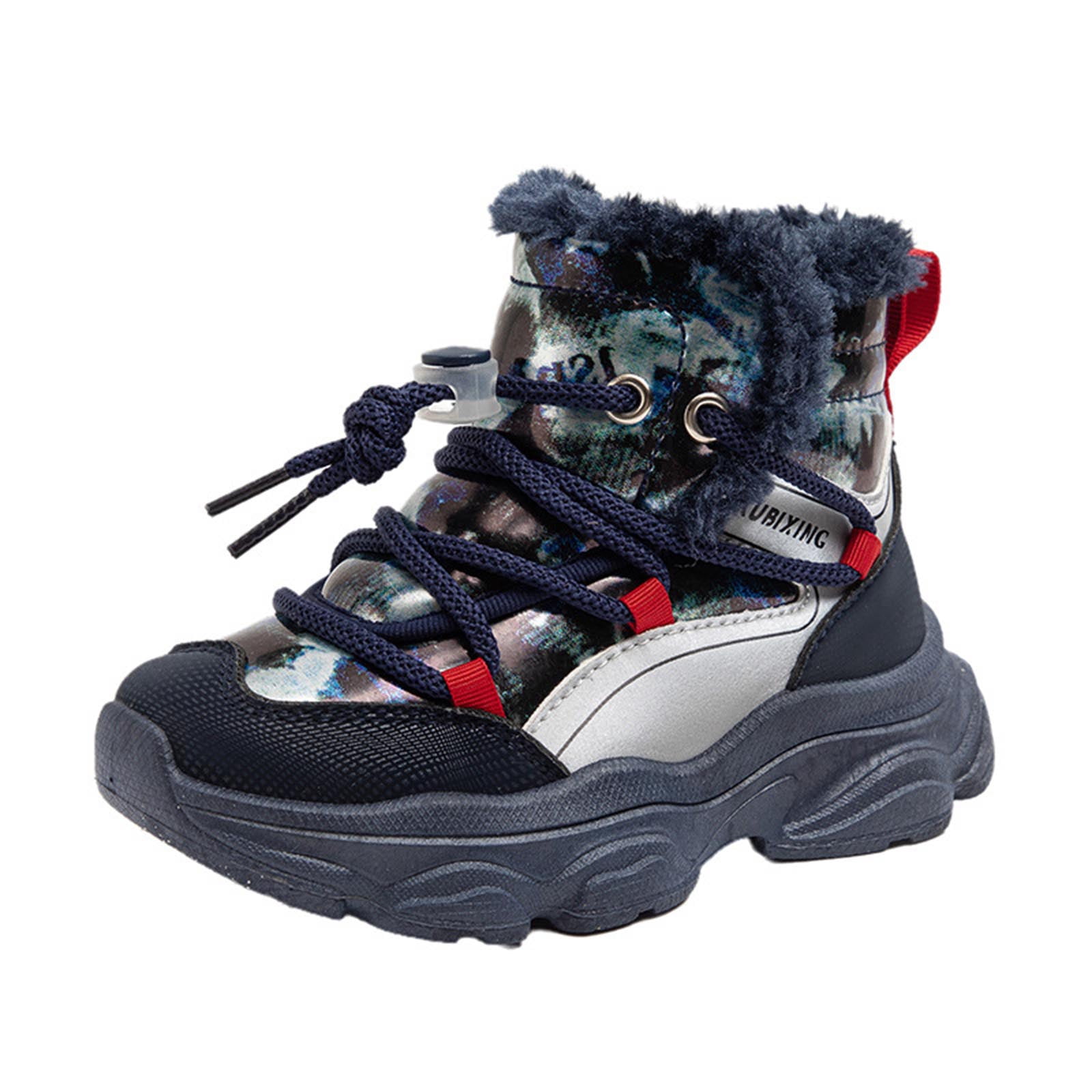Quealent Kids Snow Boots for Boys Girls Winter Warm Waterproof Non Slip ...