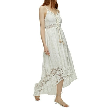 Scully HC118-IVO-XXL Honey Creek 100 Percent Rayon Womens Full Length Lace-Up Front Sleeveless ...