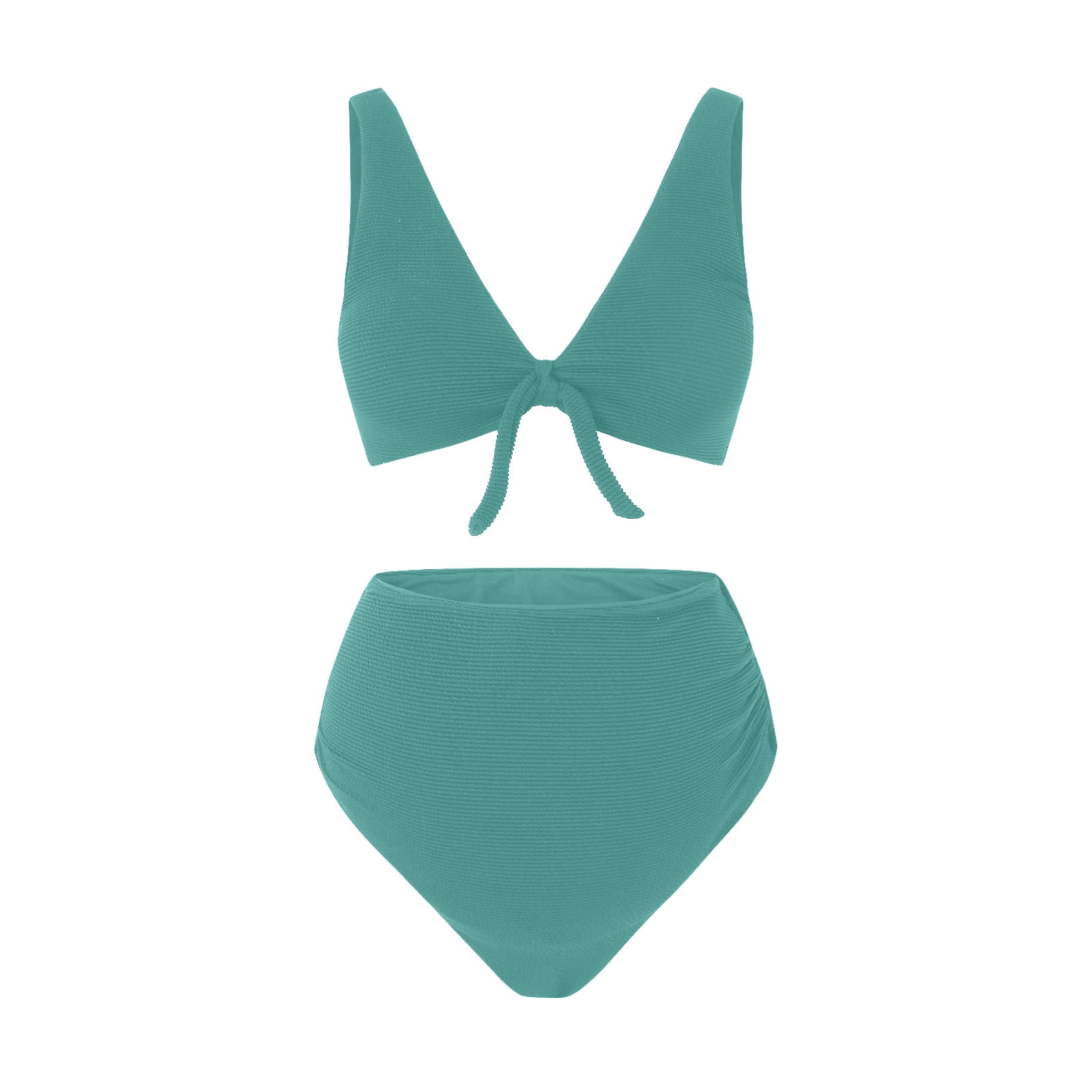 Quealent Maternity Swim Pregnancy Swim Tankini Maternity Ruffle Ribbed ...