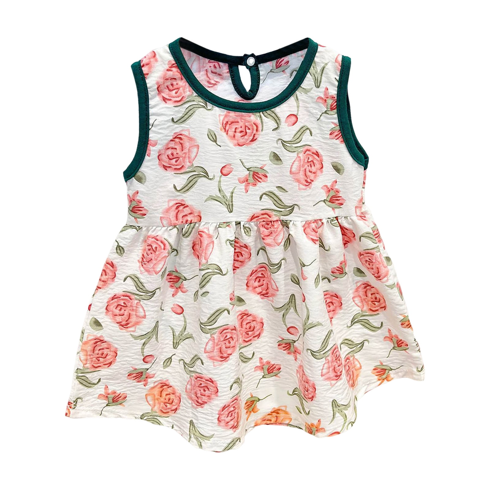 Quealent Summer Girl Sleeveless Dresses Toddler Girls Outfits Clothes ...