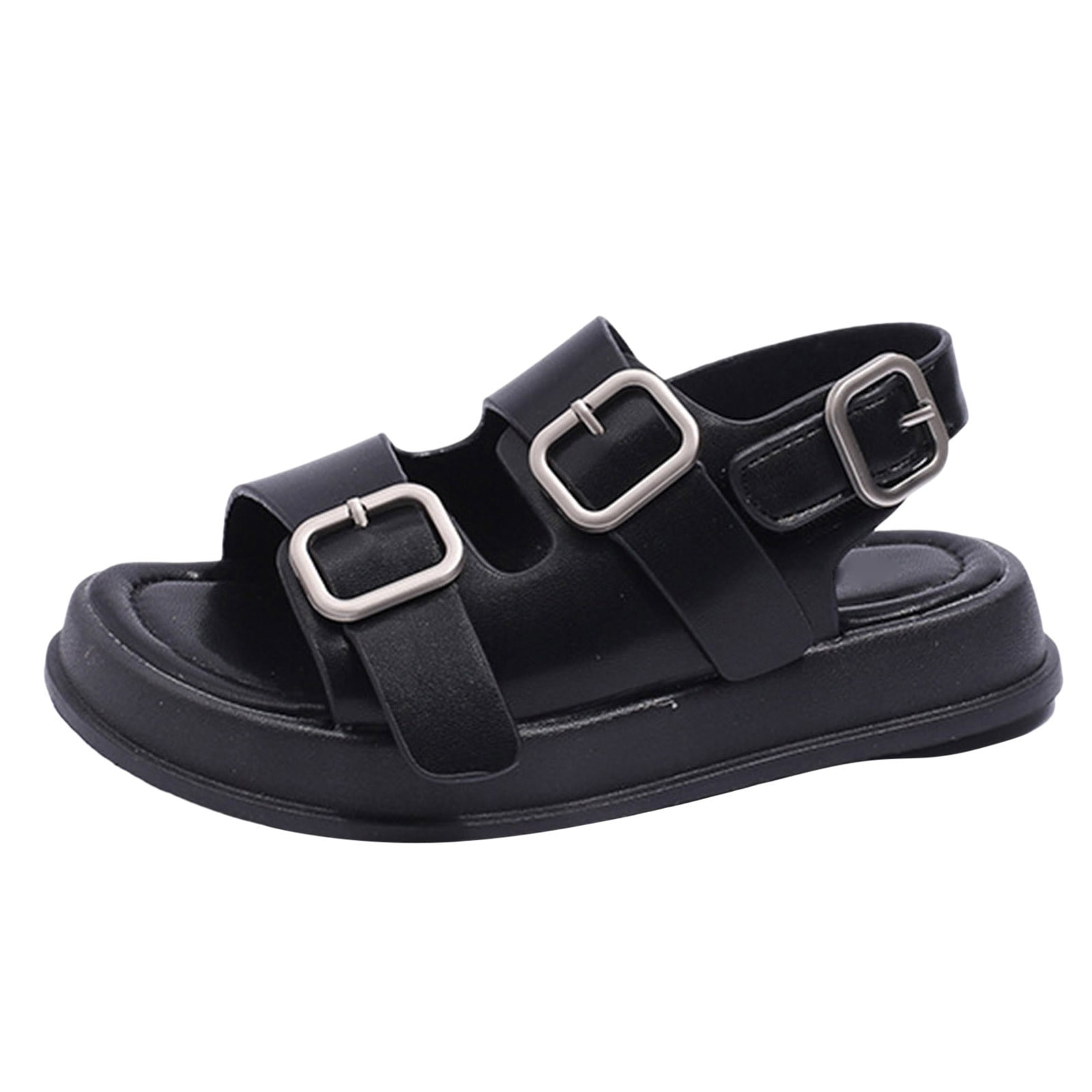 Quealent Toddler Sandals Boys Girls Cork Footbed Sandals Kids ...