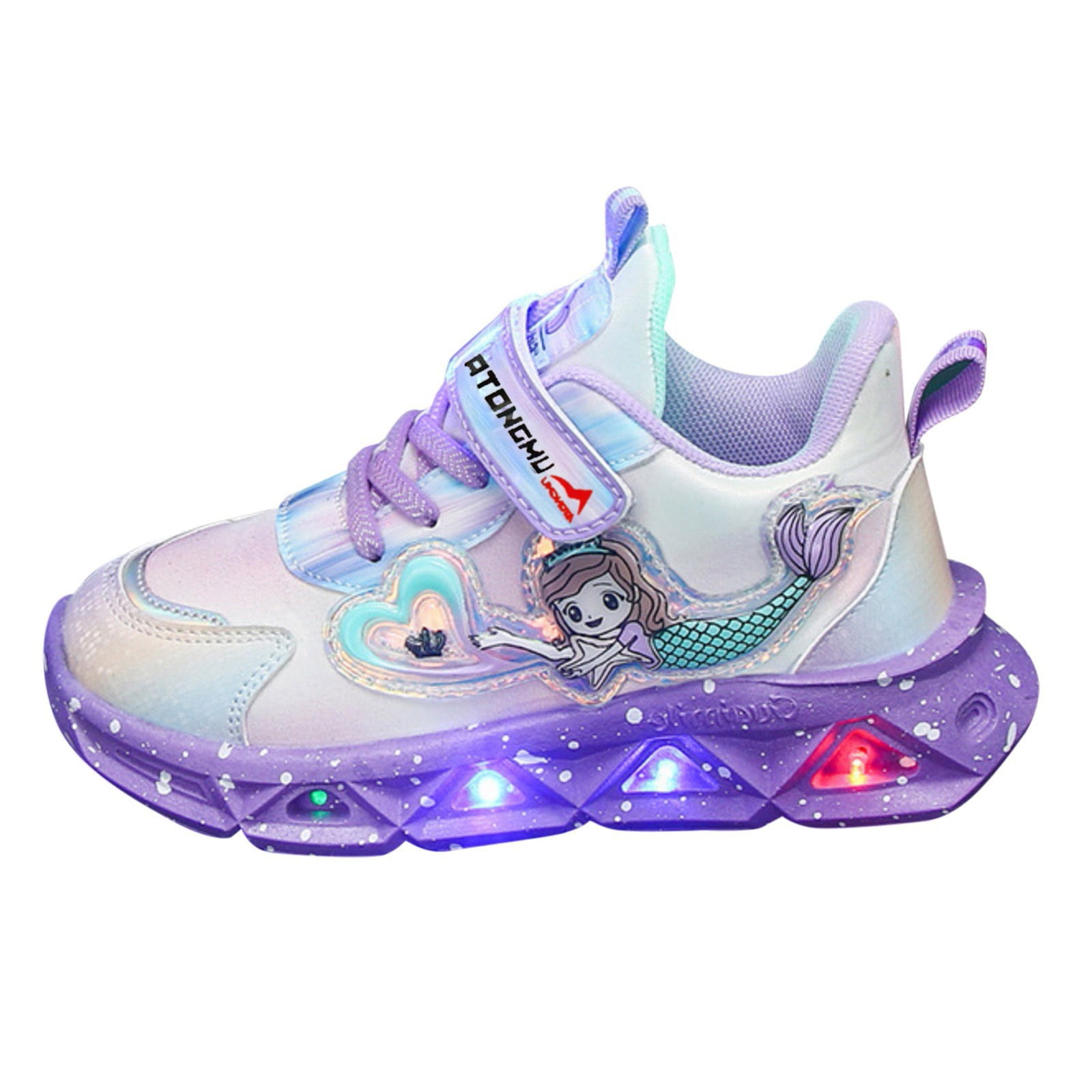 Quealent Toddler Sneakers Light Up Shoes for Boy Girl with Hook and ...