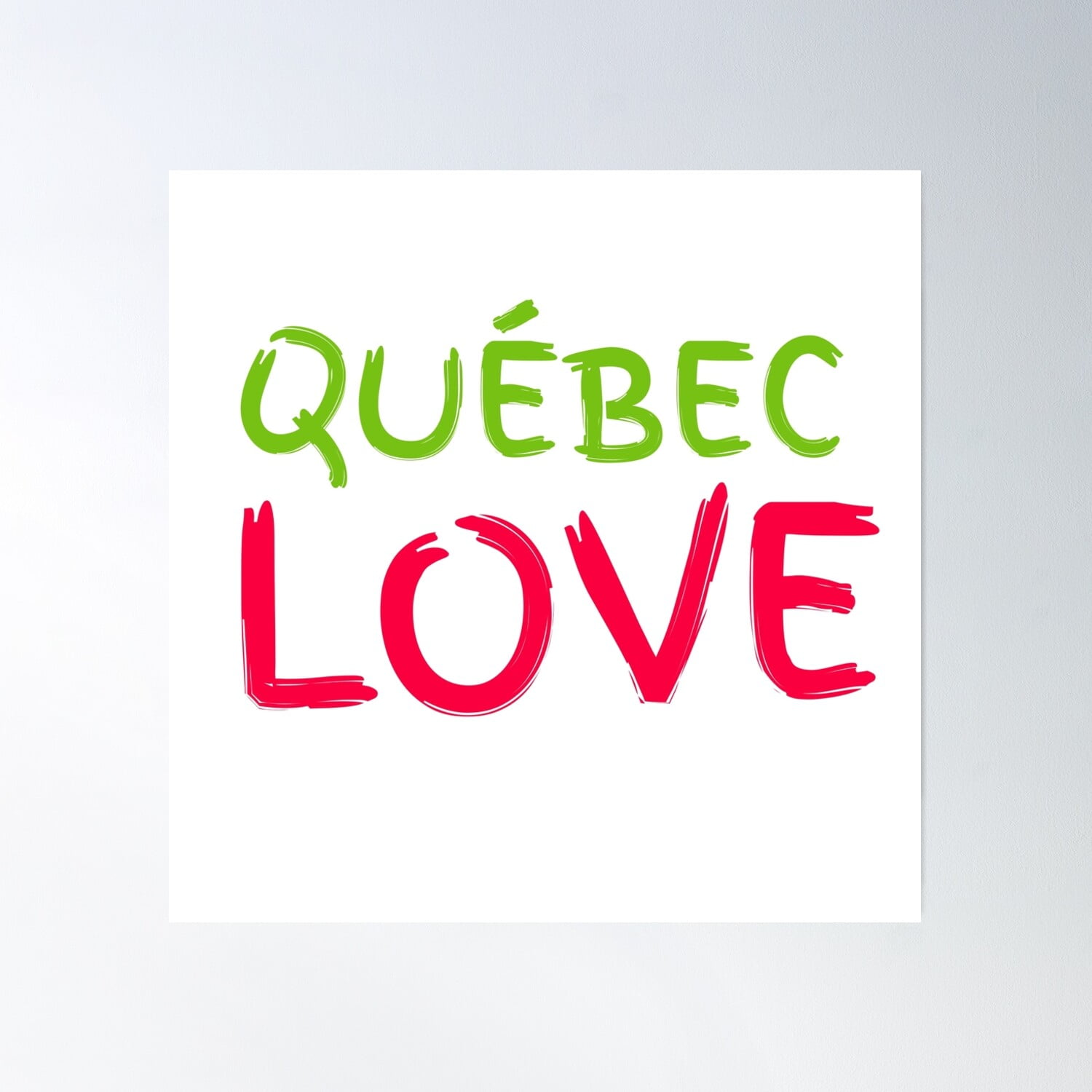 Quebec Design Poster Wall Art, Modern Wall Decor, 16x16 UNFRAMED ...