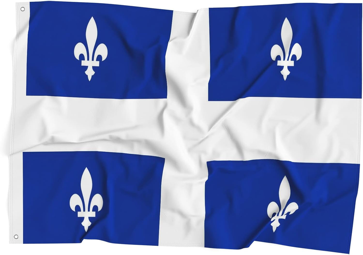 Quebec Flag Polyester Fiber 3x5 Feet Flag, Bright Colors And Anti ...