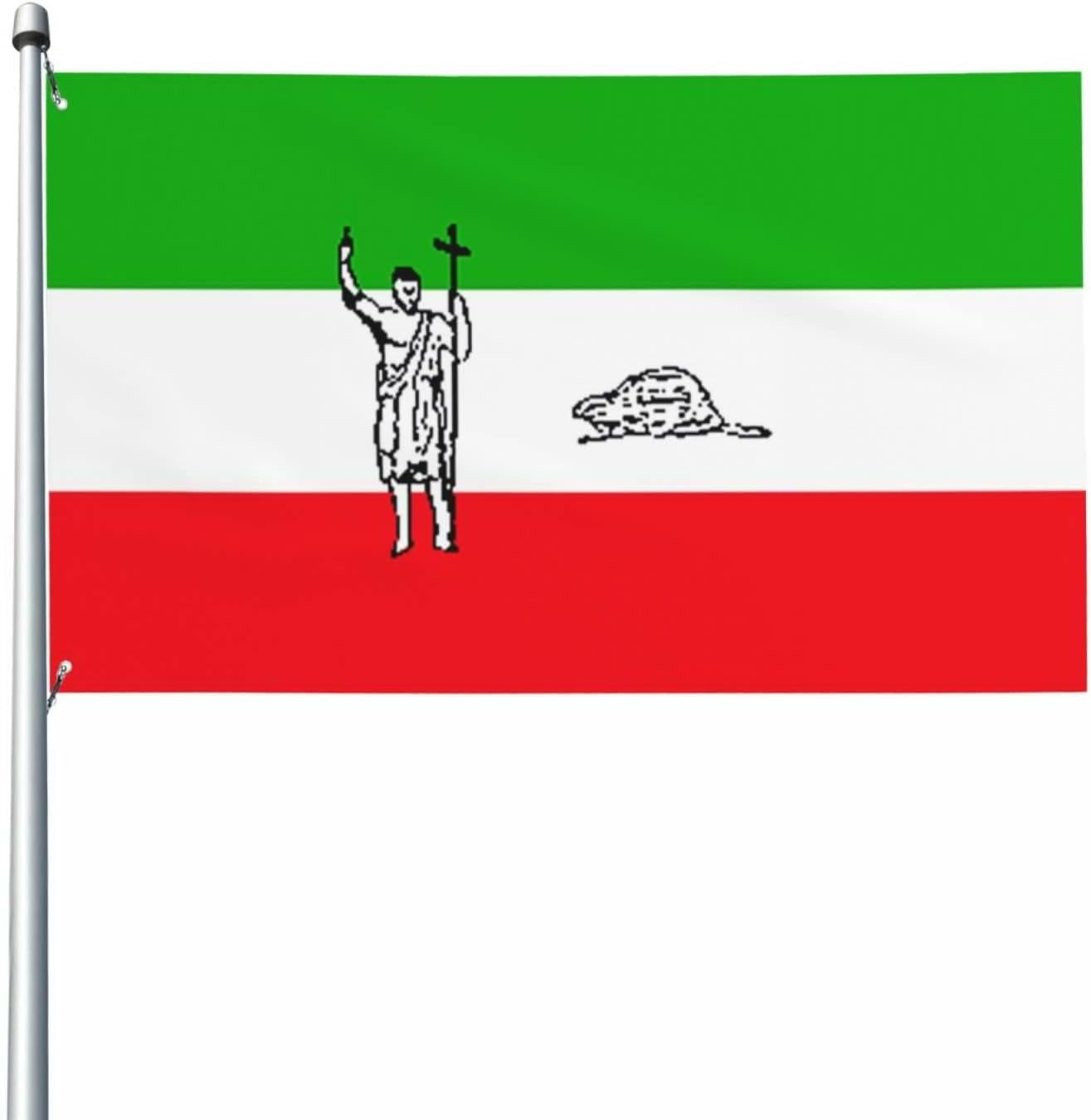 Quebec Patriote Flag - Double Sided - Le Drapeau Des Patriotes Green ...