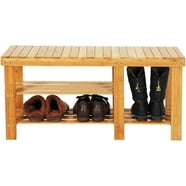 Seville Classics 3-Tier Stackable Interlock 12-Pair Resin Slat Sturdy ...