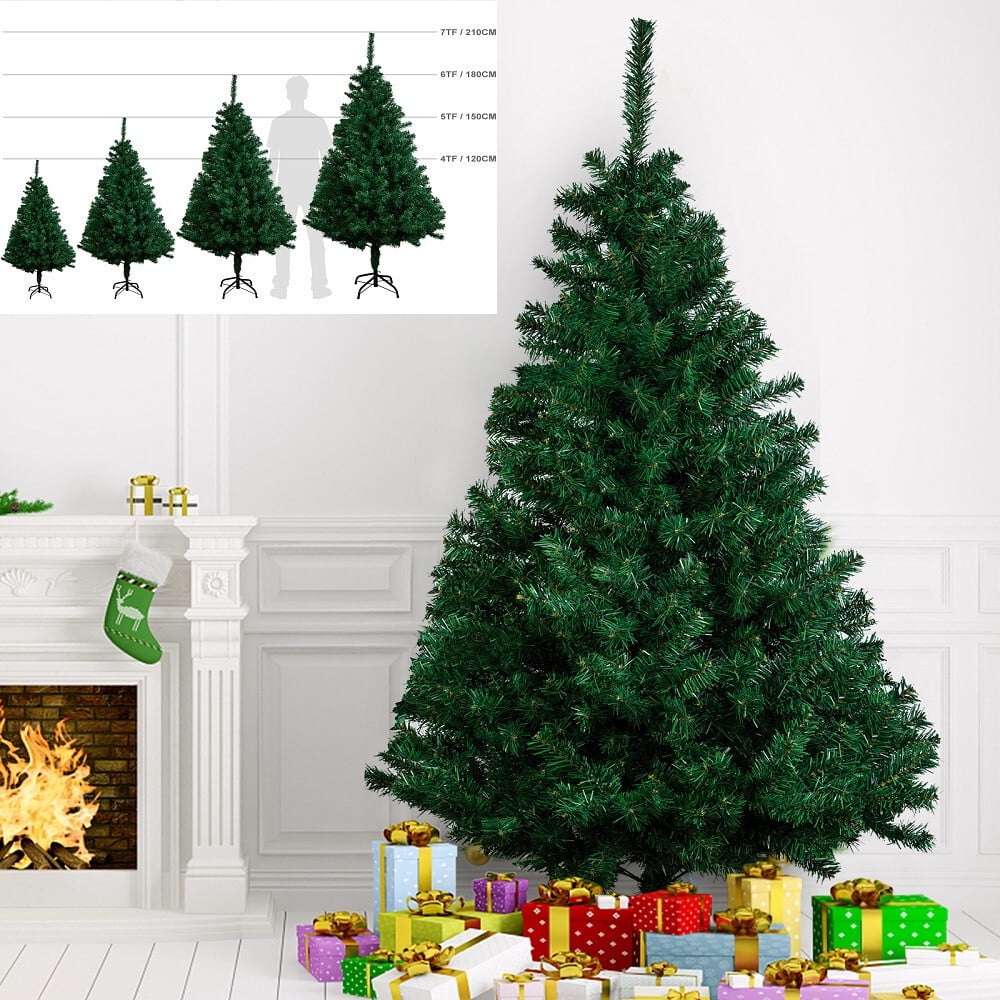 QueelQuest Artificial Christmas Pine Tree Fake Xmas Spruce Trees ...