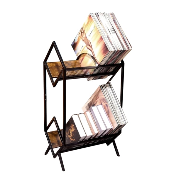QueelQuest Record Player Stand with Vinyl Storage, Vinyl Organizer ...