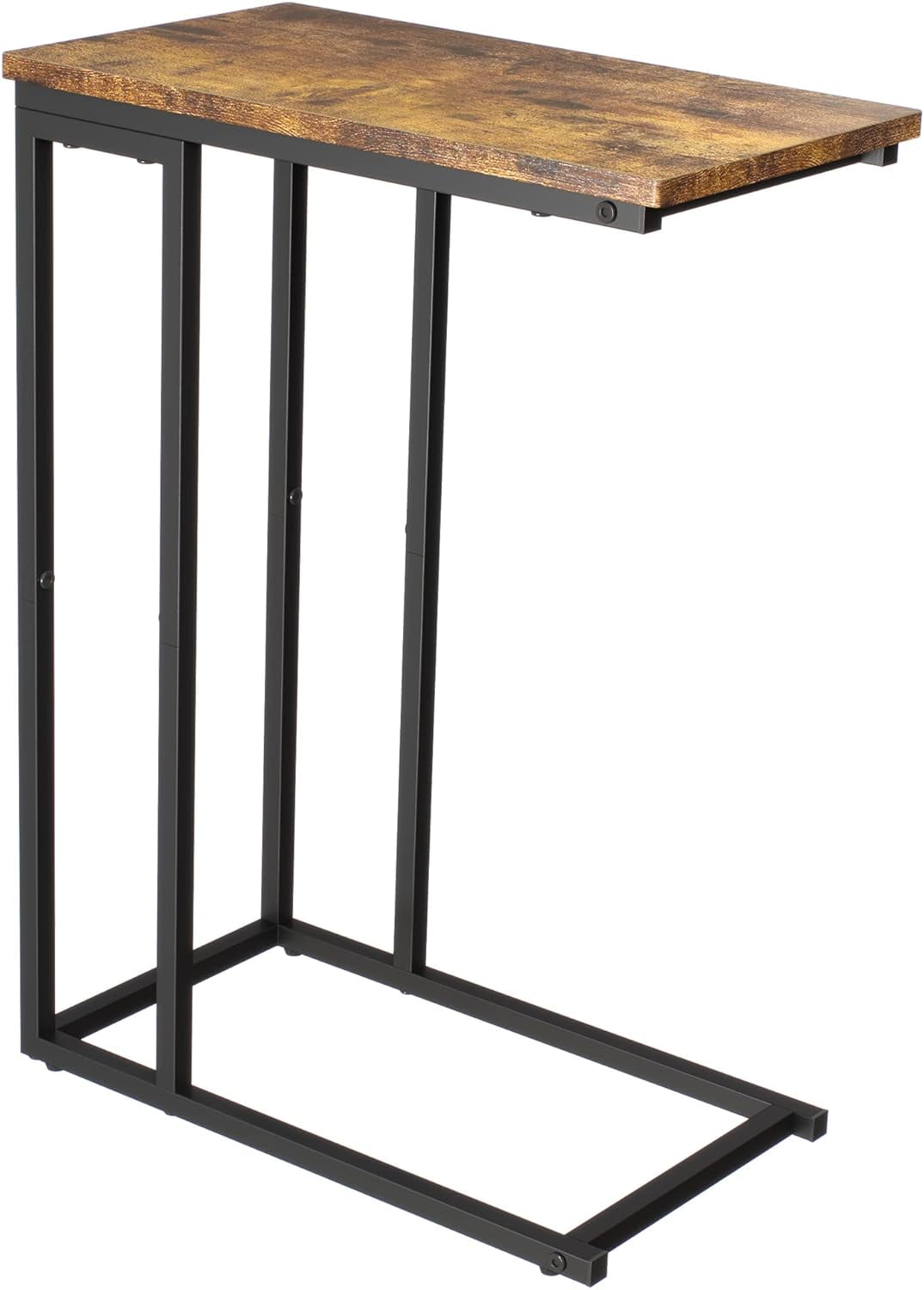 QueelQuest Small C Shaped End Table, Slim Couch Side Tables Slide Under ...