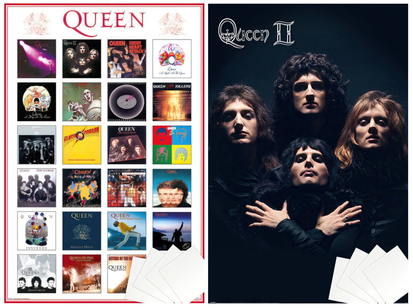 Queen - 2 Piece Music Poster Set (The Favorites 5 - Album Covers ...