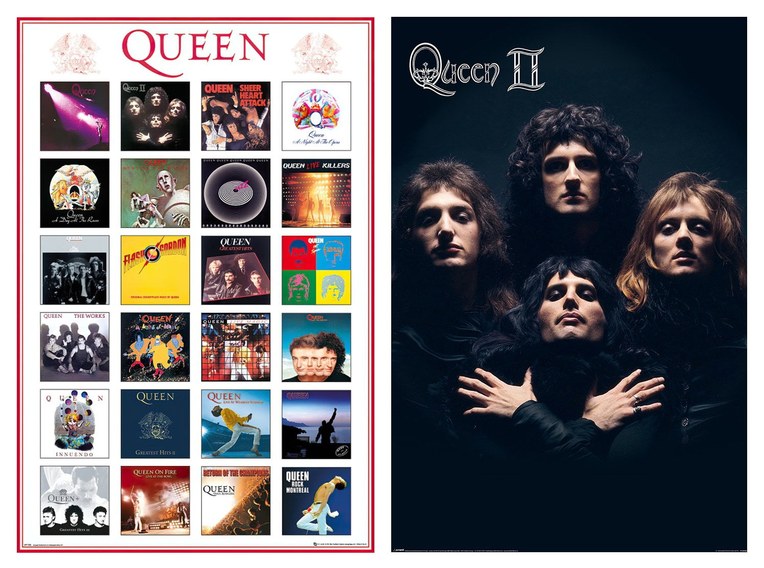 Queen - 2 Piece Music Poster Set (The Favorites 5 - Album Covers ...