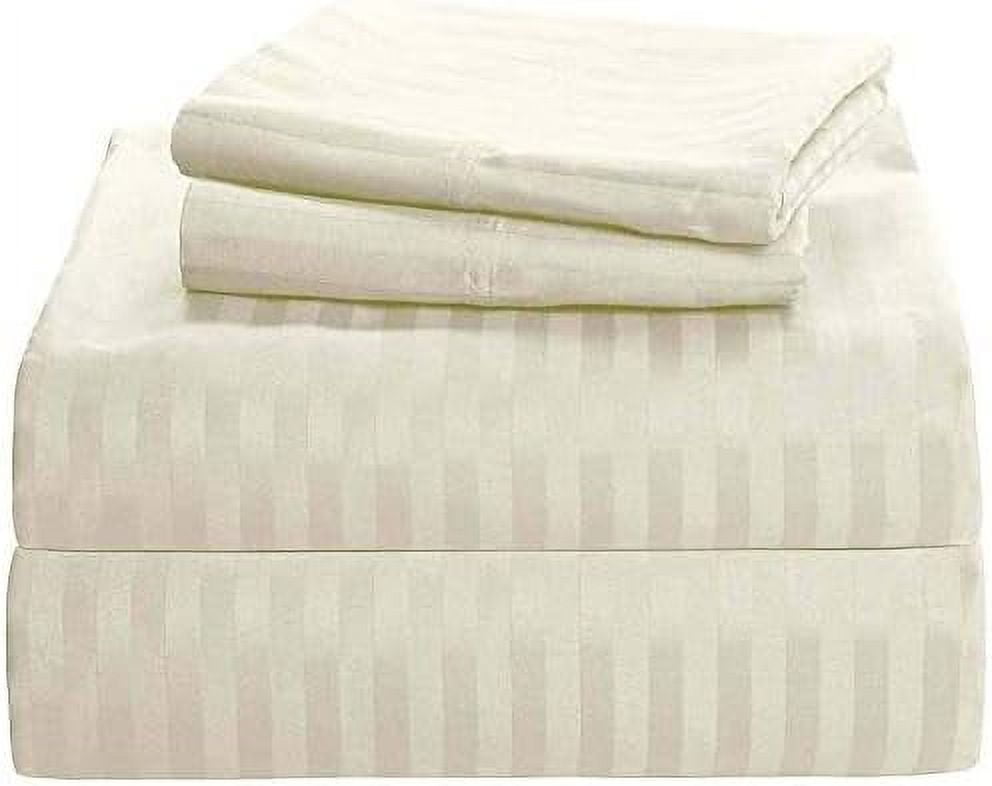 Queen 6 PC Bed Sheet Set - 600 Thread Count Pure Egyptian Quality ...