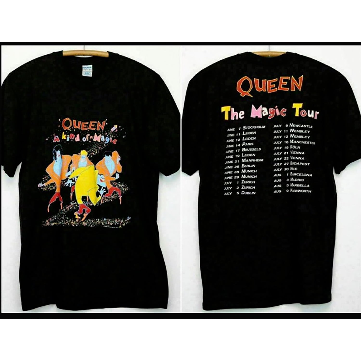 Queen A Kind Of Magic Europe Tour 1986 T-Shirt - Walmart.com