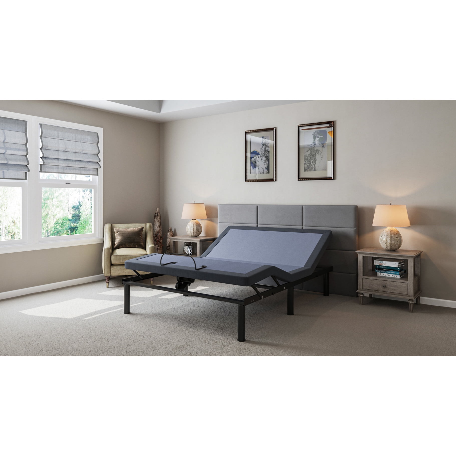 Queen Adjustable Bed Base | Full-Range Head & Foot Adjustment | 850 lbs ...
