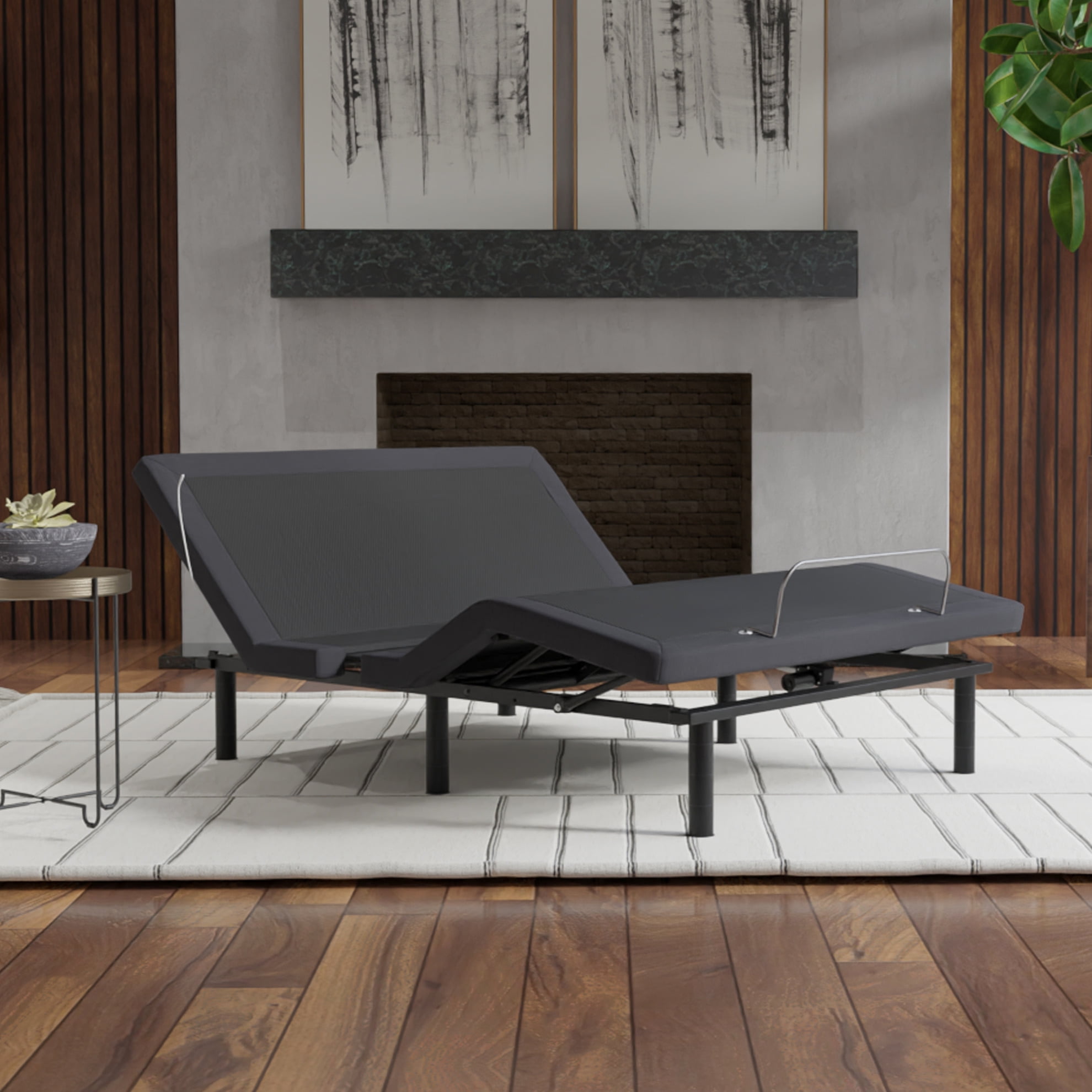 Queen Adjustable Bed Base With Zero & Timer Controlled Massages Gravity ...