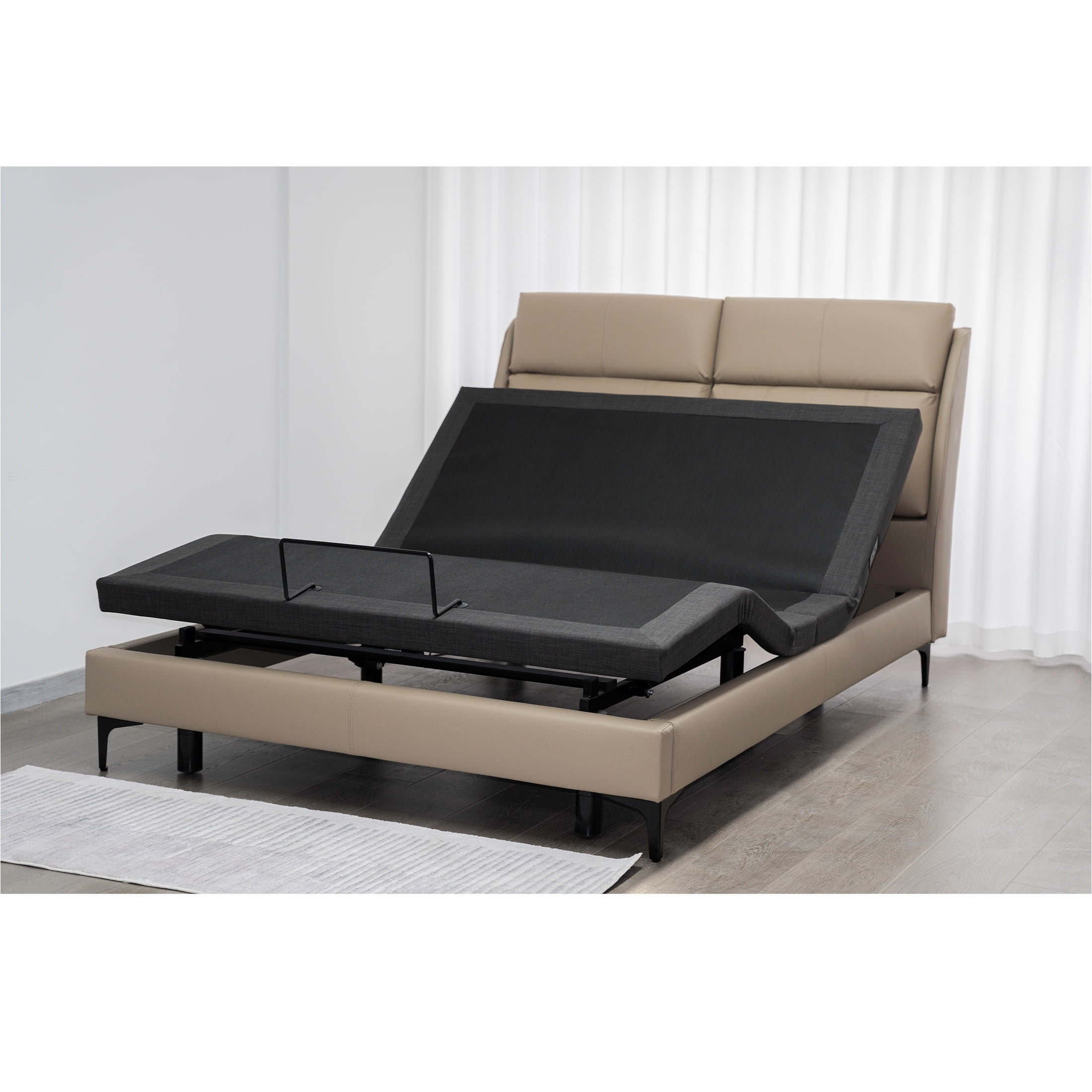 Queen Adjustable Bed Frame with Head and Foot Incline, HSUNNS Electric ...