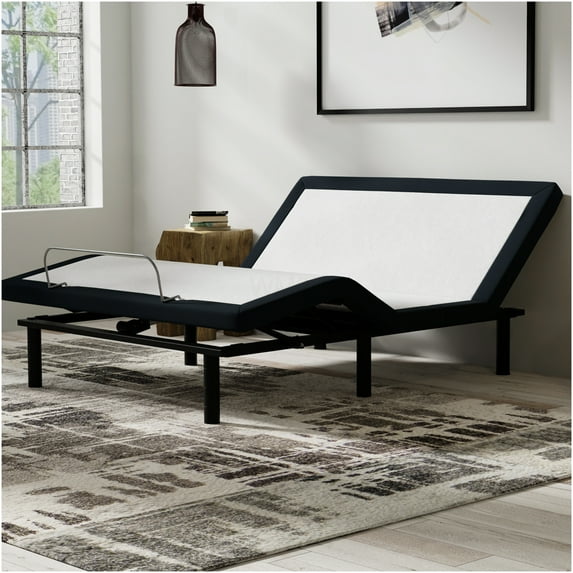 Queen Adjustable Bed Frame with Zero Gravity Massage, USB Charging, LED Lights, Wireless Remote ...