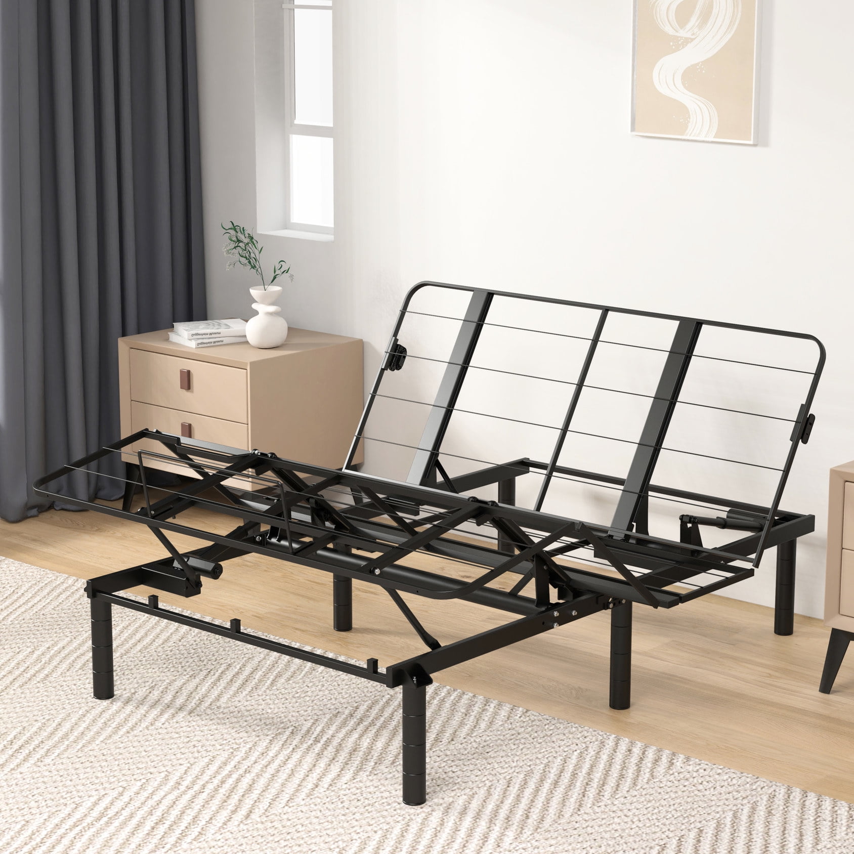 Queen Adjustable Bedbase with Head and Foot Incline | 750 lbs Capacity ...