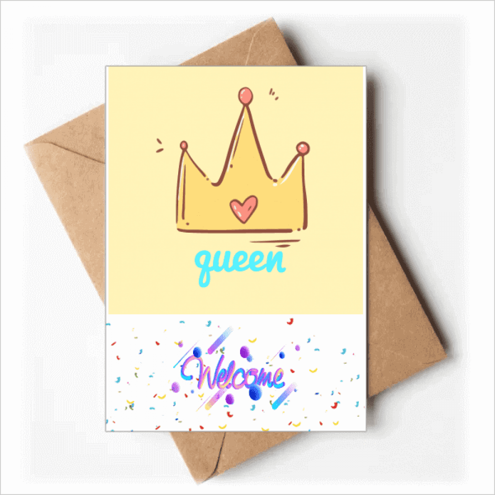 Queen Animation Kawaii Freshness Welcome Back Greeting Cards Envelopes ...