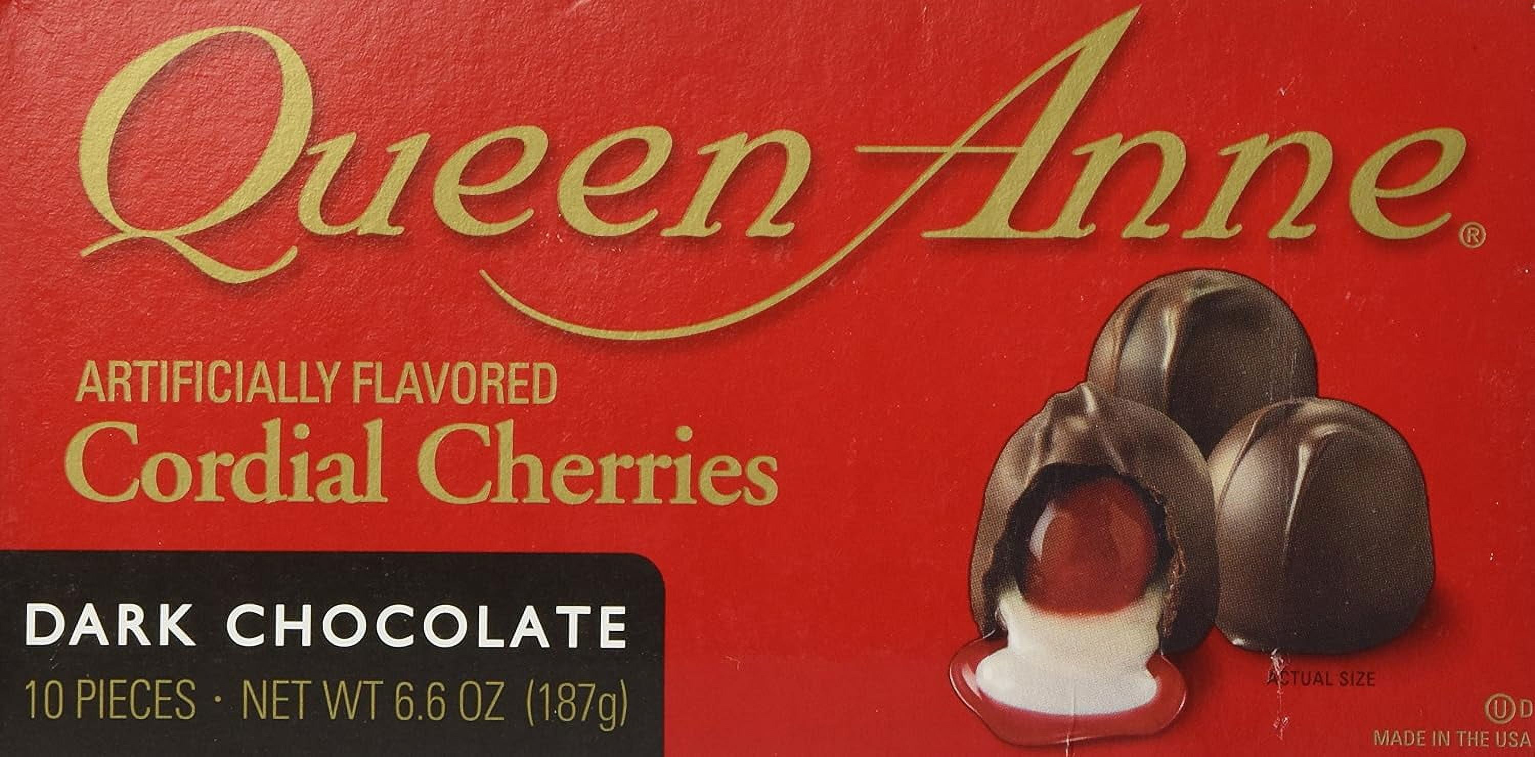 Queen Anne Cordial Cherries Dark Chocolate 6.6 Oz - Walmart.com