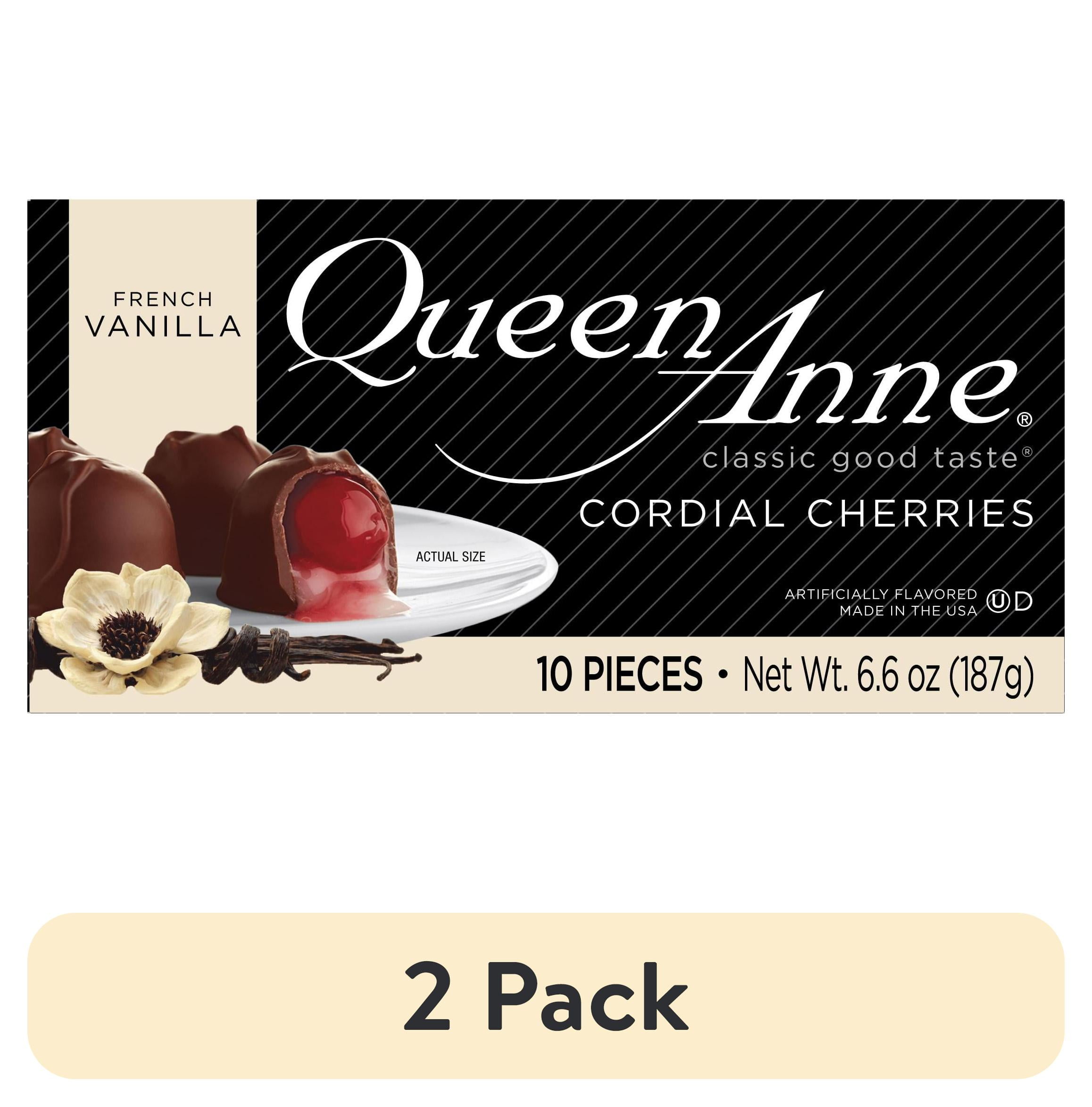 (2 pack) Queen Anne Milk Chocolate French Vanilla Cordial Cherries, 6.6 ...