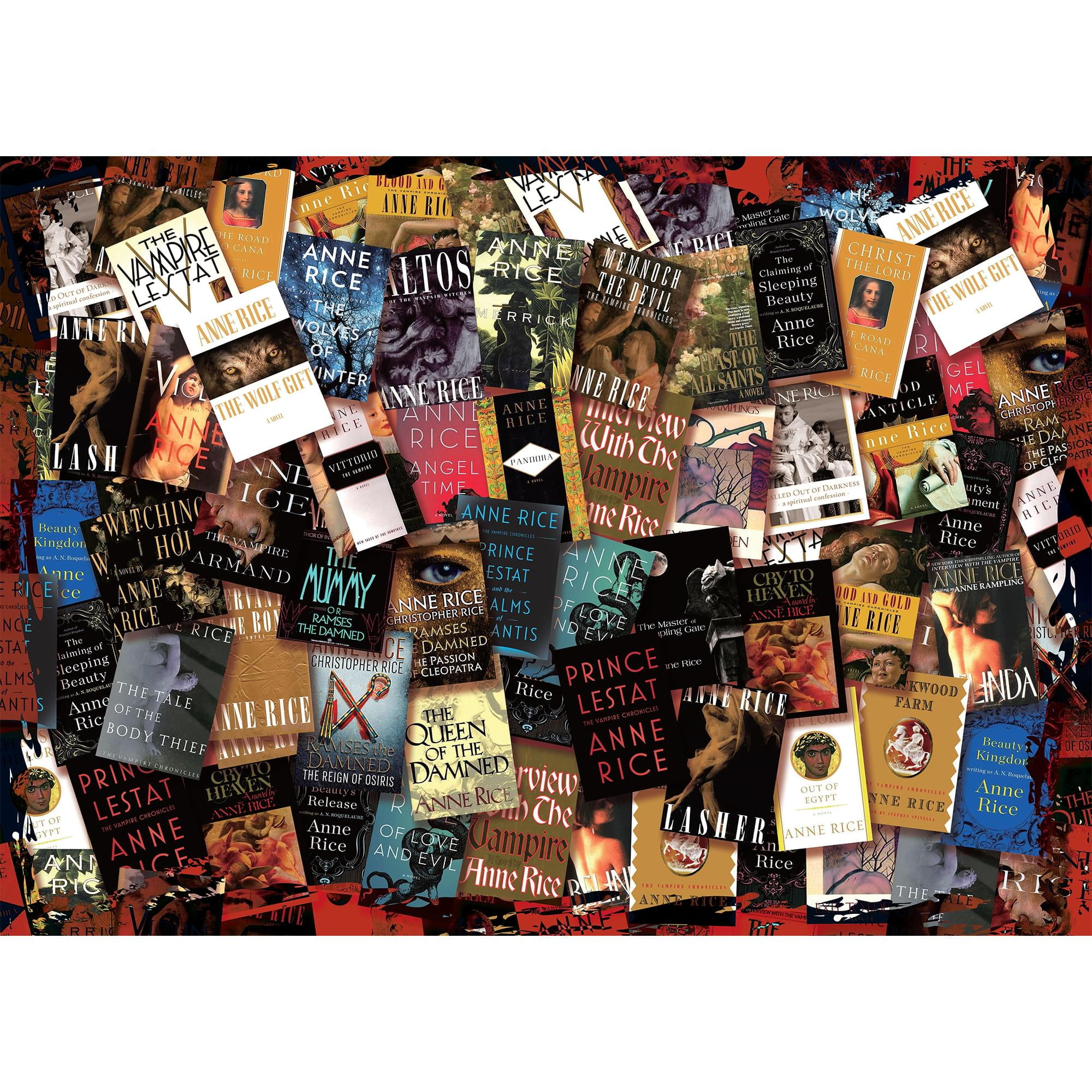 Queen Anne's Library of Horror Books 1000-Piece Jigsaw Puzzle | Toynk ...