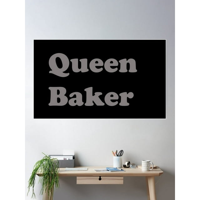 Queen Baker Poster Wall Art, Modern Wall Decor For Living Room Bedroom, 16x24 UNFRAMED - Walmart.com