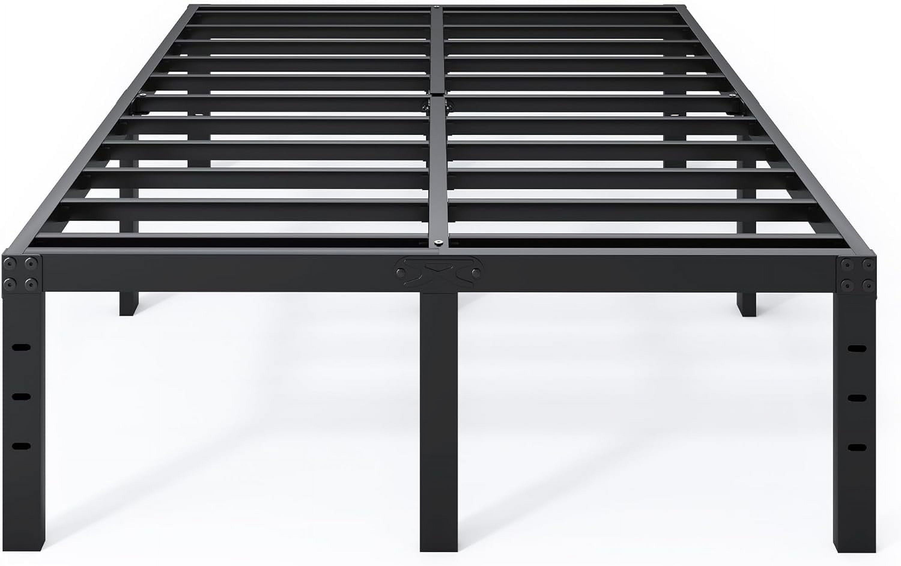 Queen Bed Frame - 18 in Sturdy Platform Bed Frame Queen Size, Heavy ...
