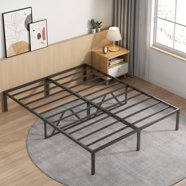 Afuhokles LED Bed Frame Queen Size with Tall Storage Headboard ...