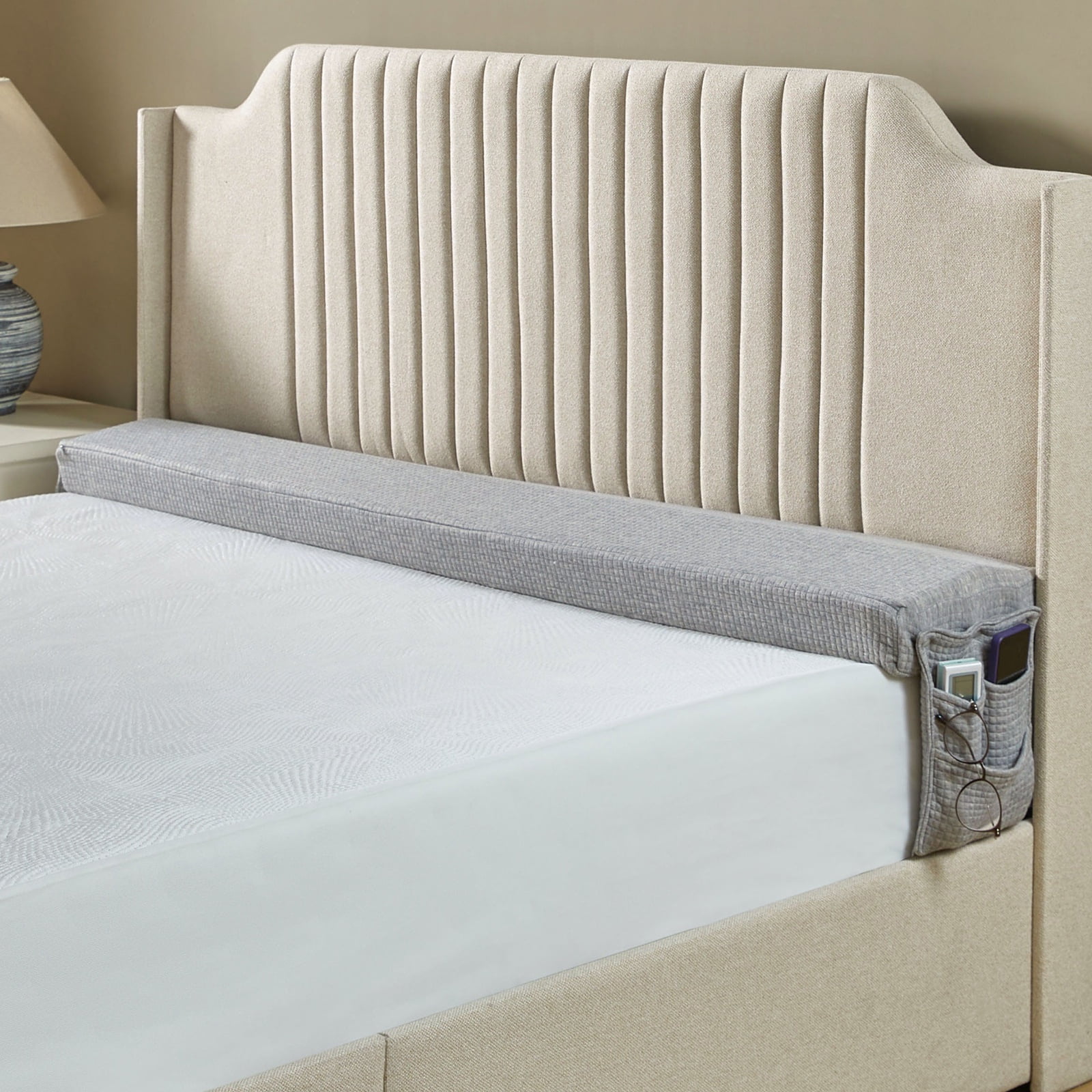 Queen Bed Wedge Pillow,Headboard Pillow Wedge Mattress Gap Filler Wedge ...