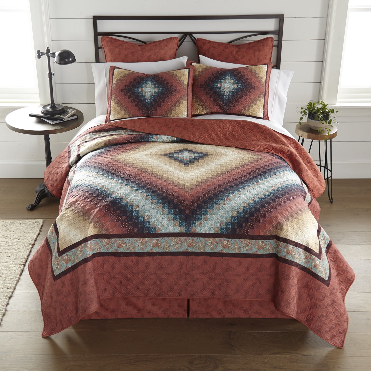 Donna Sharp Cinnamon Queen UCC Traditional Quilt Set - Walmart.com