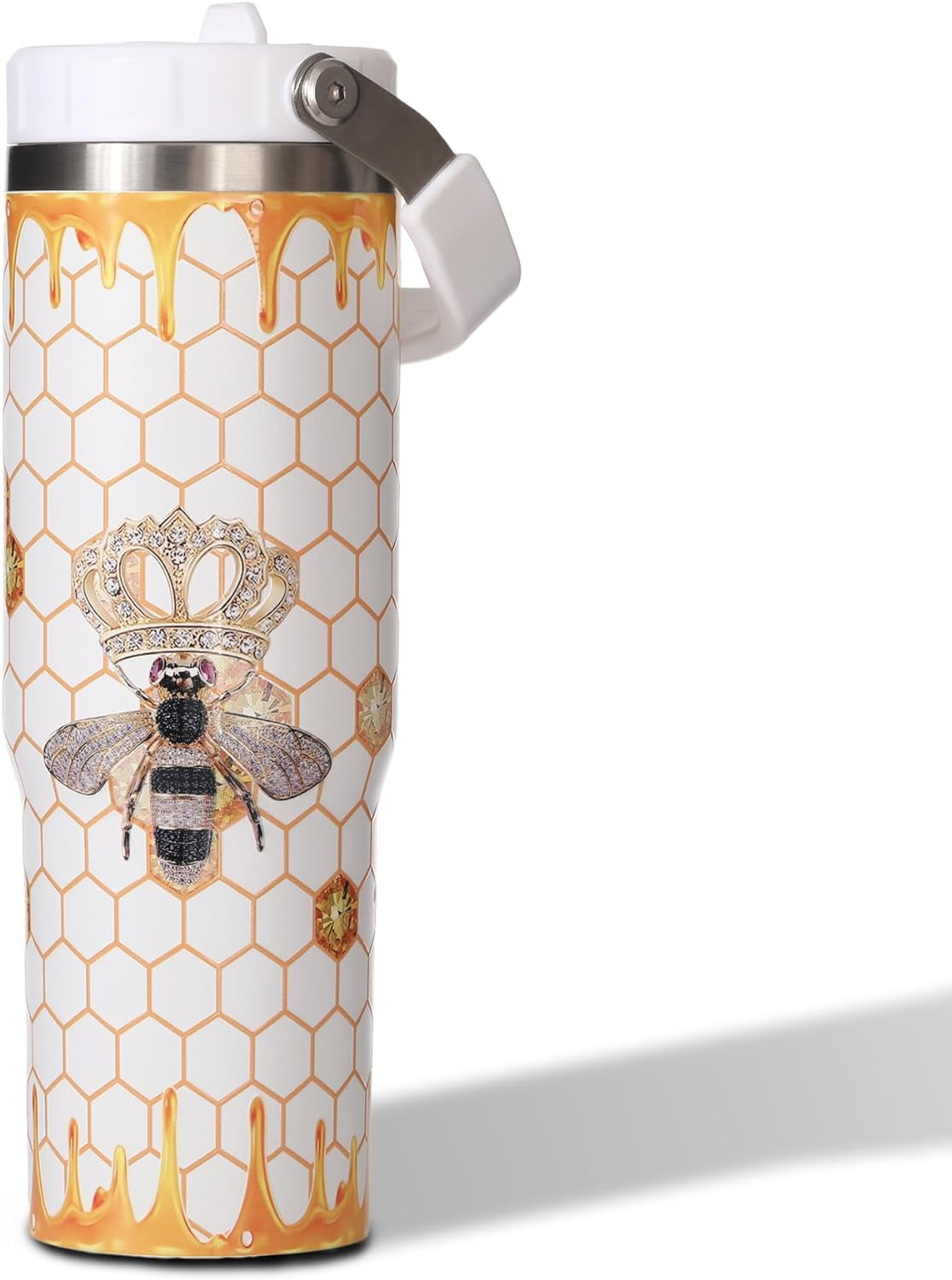 Queen Bee 30 oz Tumbler with Flip Straw - Regal Insulated Water Bottle ...