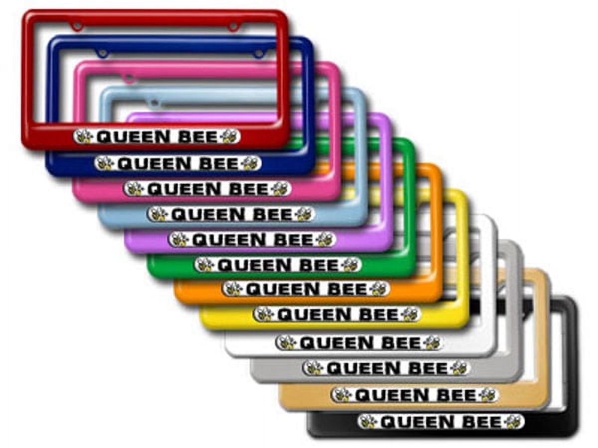 Queen Bee - Bumble Bee License Plate Frame - Walmart.com
