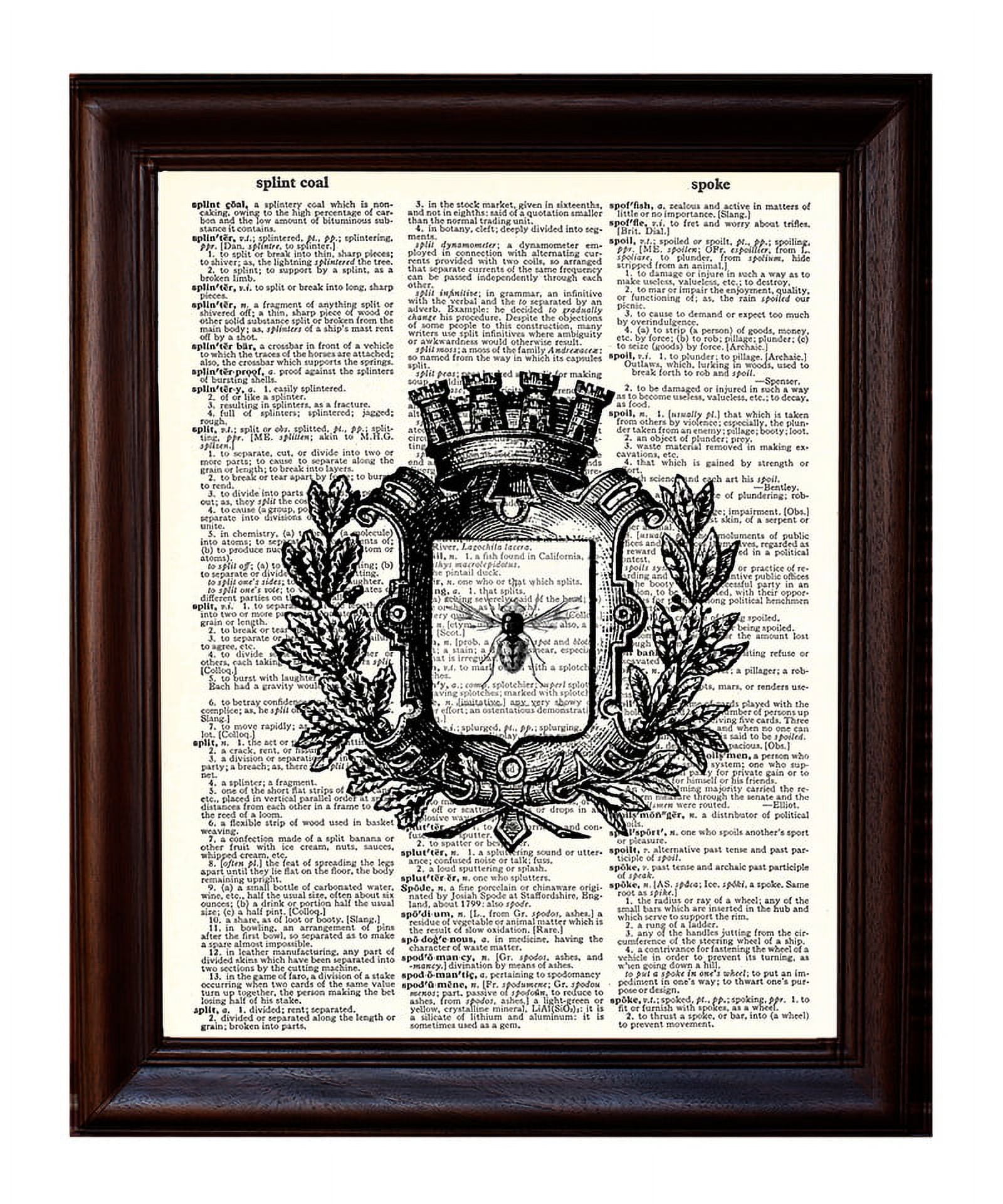 Queen Bee - Dictionary Art Print Printed On Authentic Vintage ...
