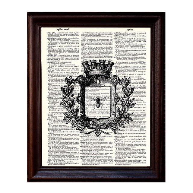 Queen Bee - Dictionary Art Print Printed On Authentic Vintage ...